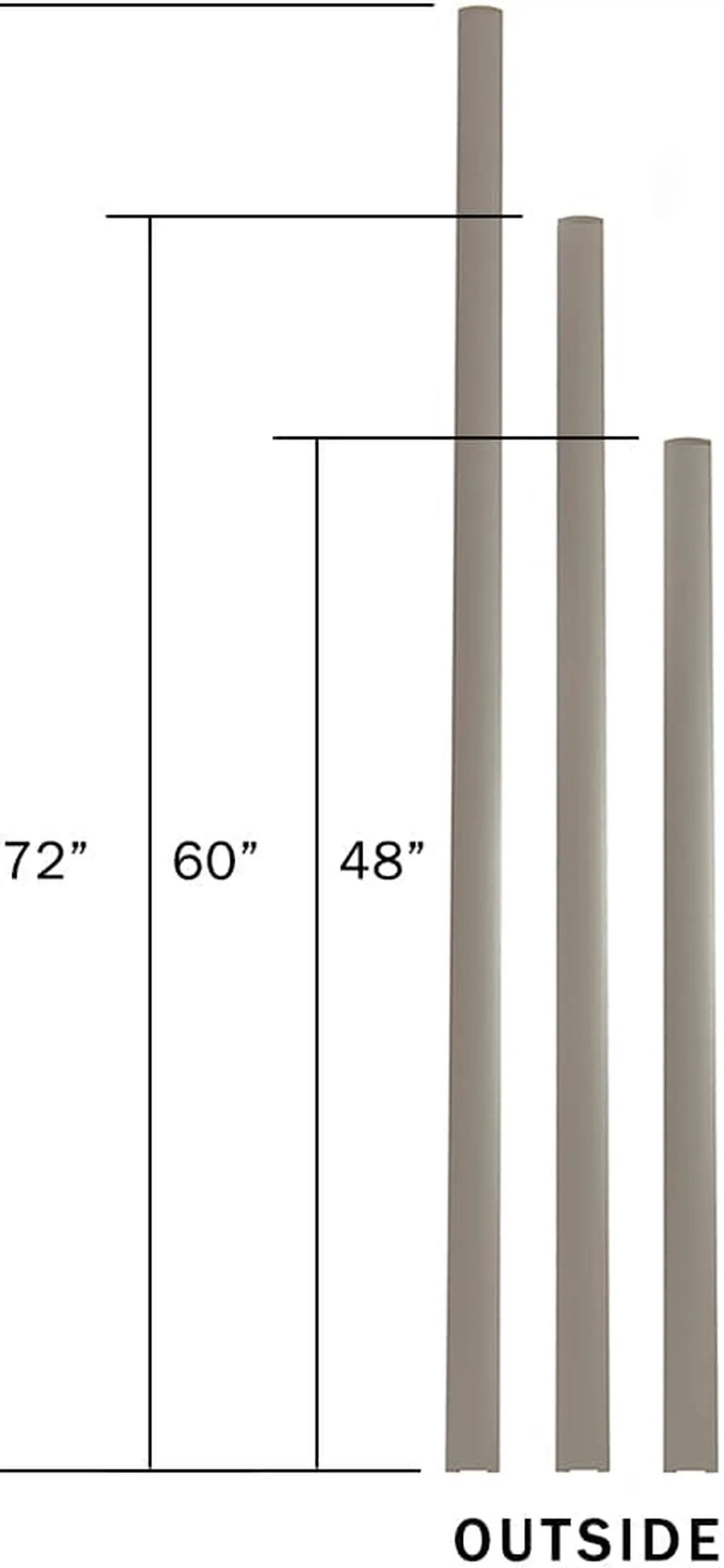 GOF Office Partition End Bar/Cover for Freestanding Privacy Wall Panels ...