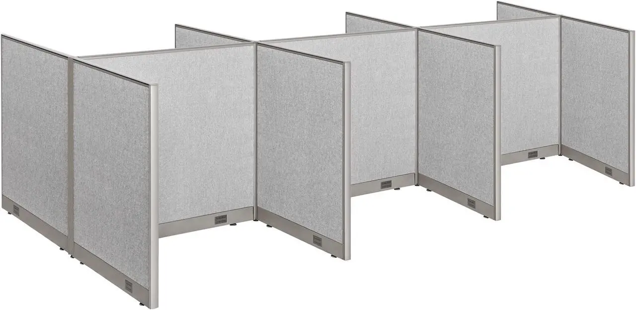 GOF 6 Station 48"H Open Cubicle Office Panel / Workstation / Office ...