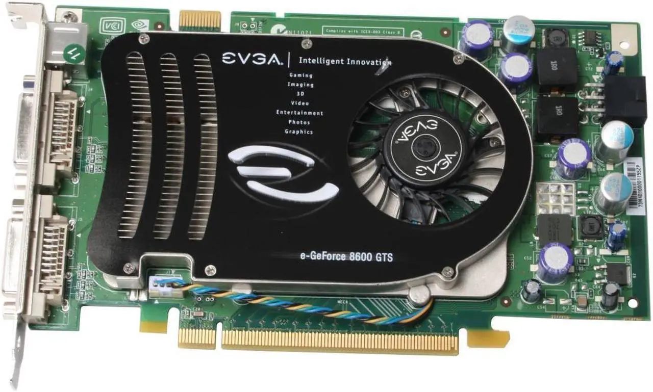Refurbished: EVGA GeForce 8600 GTS Video Card 256-P2-N761-RX - Newegg.com