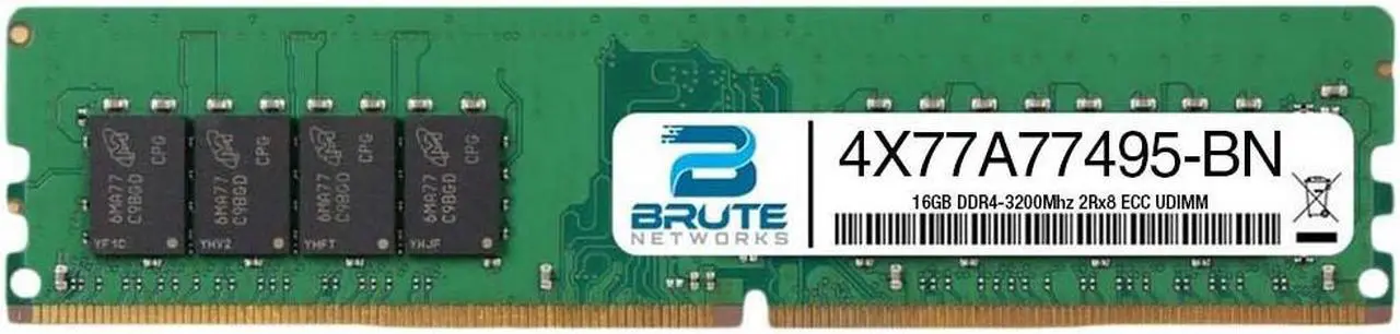 4X77A77495 - Lenovo Compatible 16GB DDR4-3200Mhz 2Rx8 ECC UDIMM ...