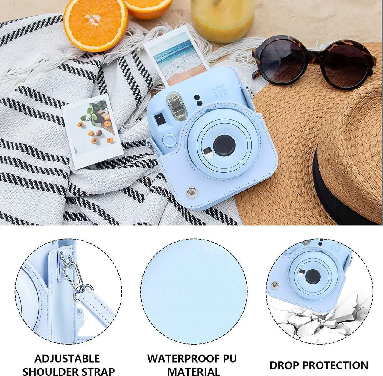 anicestore Fujifilm Instax Mini 12 Instant Film Camera Case with ...
