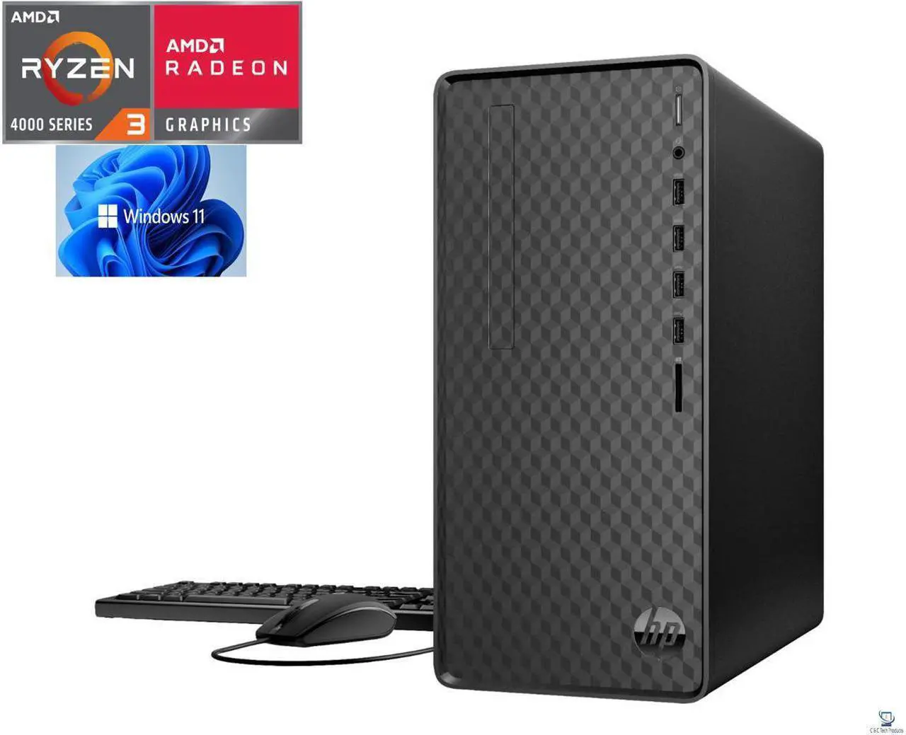 HP Desktop, AMD Ryzen 3 4300G Quad-Core Processor,32GB DDR4 RAM,1TB SSD ...