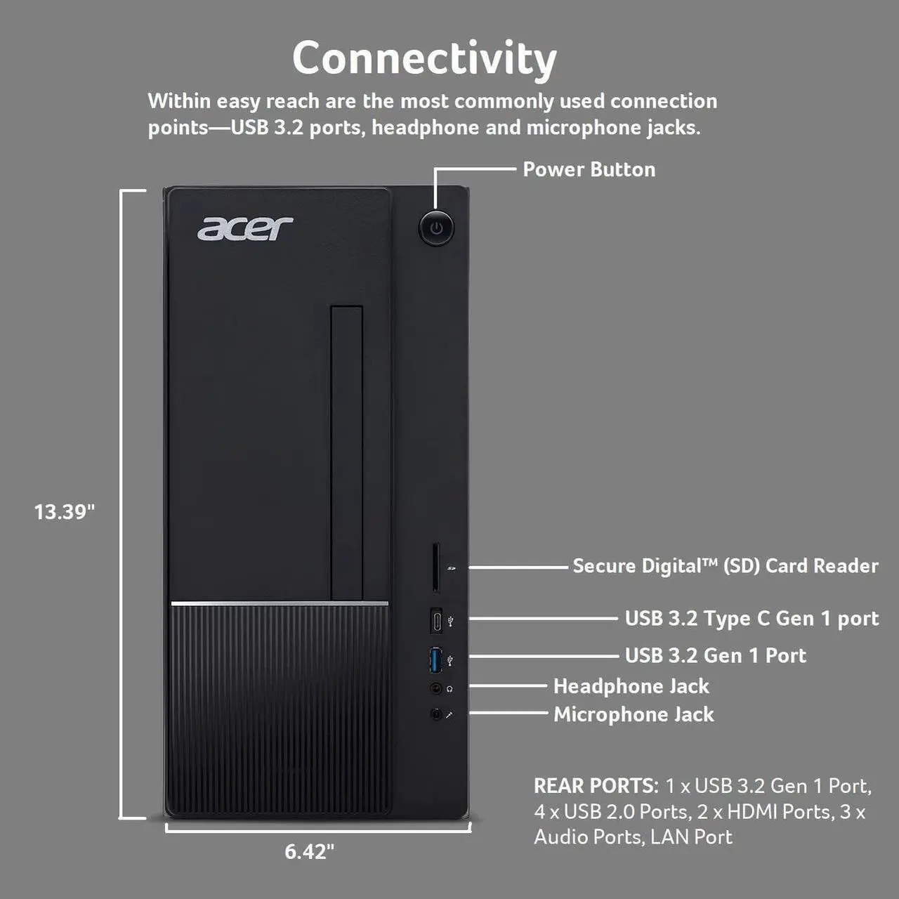 Acer Aspire Desktop|14th Gen Intel Core i5-14400 Processor|16GB DDR5 ...