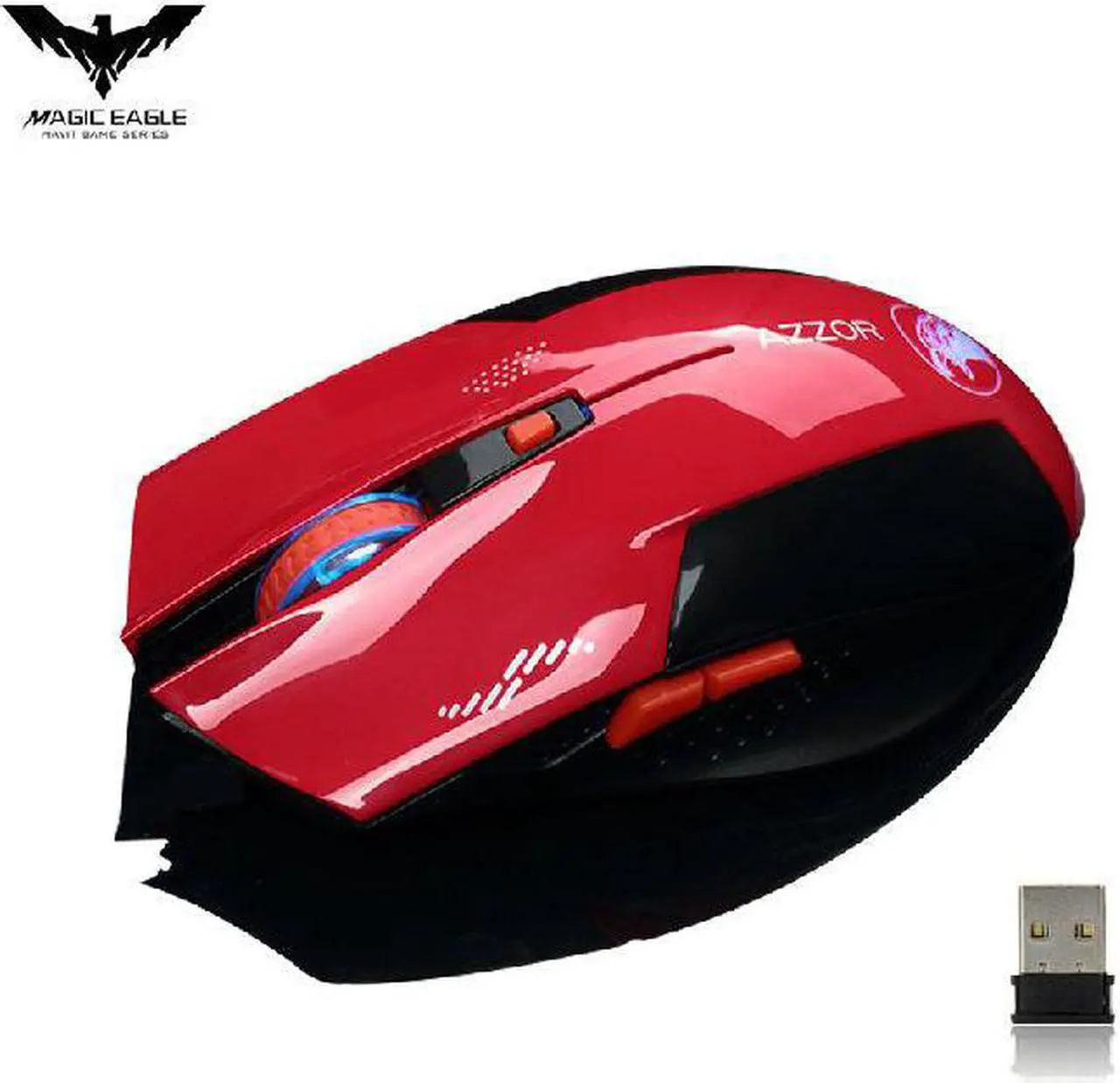 2.4GHz Wireless Rechargeable 2400DPI Magic Hawk X3 6 Buttons Usb Gaming ...