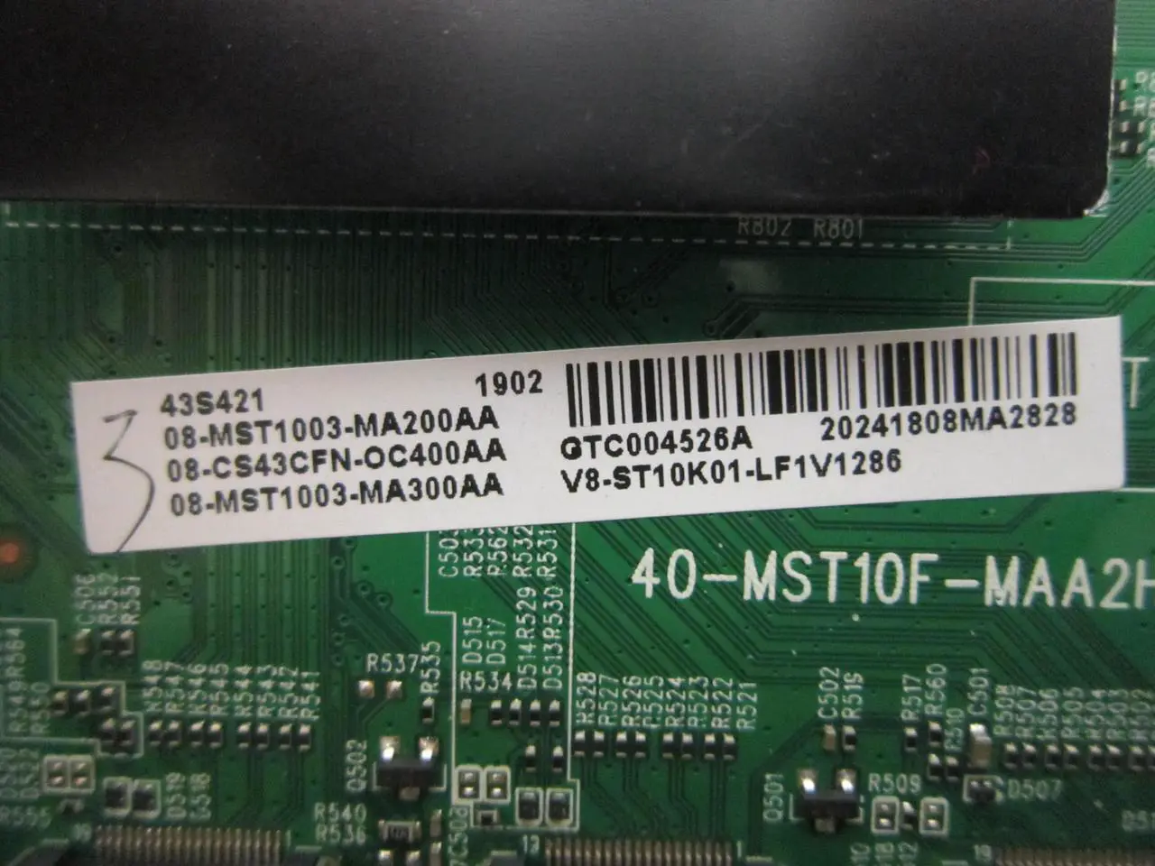 TCL 43S421 Main Board (08-MST1003-MA200AA) 08-MST1003-43S421 - Newegg.com