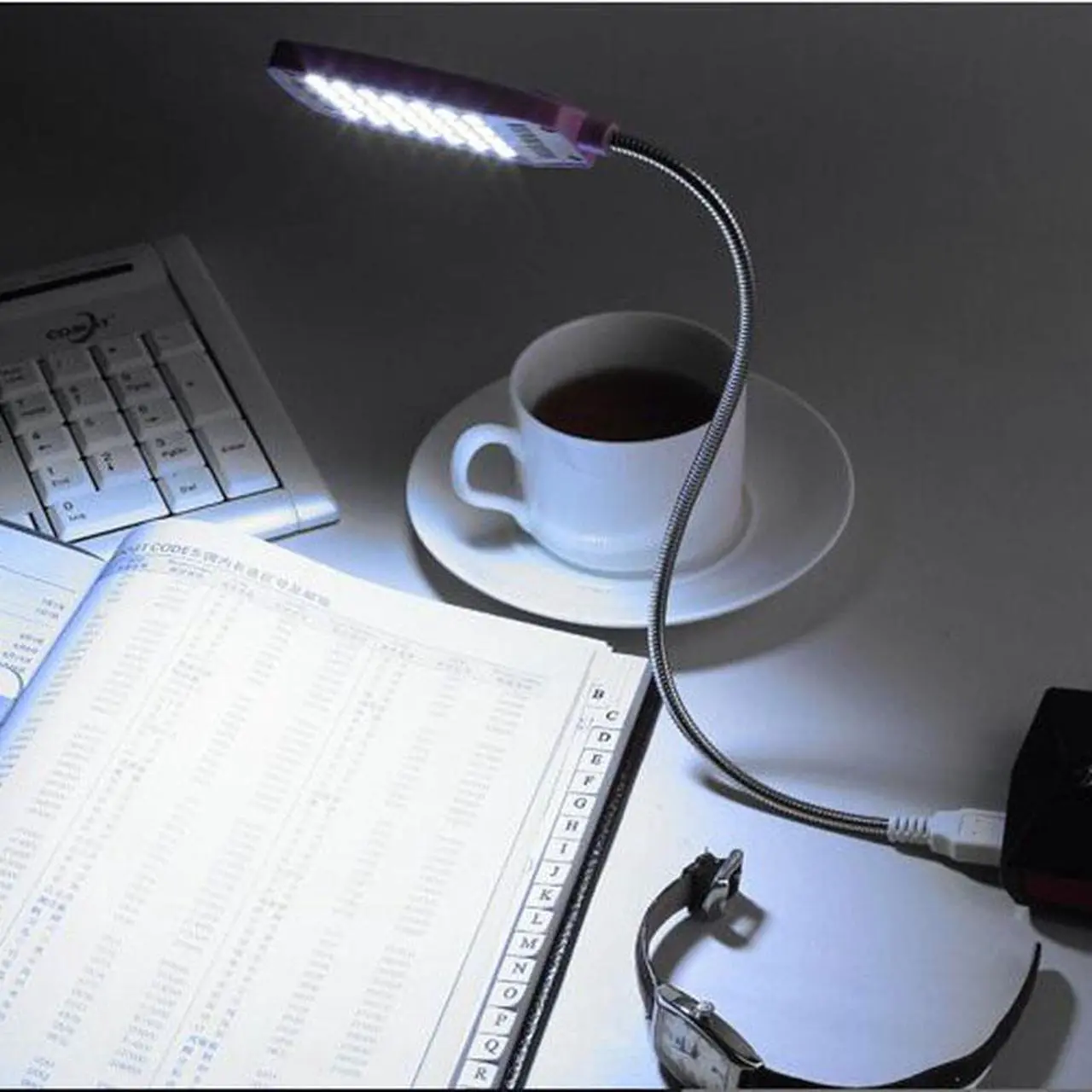 4 Colors Flexible Bright Cute Mini Portable 28 LED USB Light Computer ...