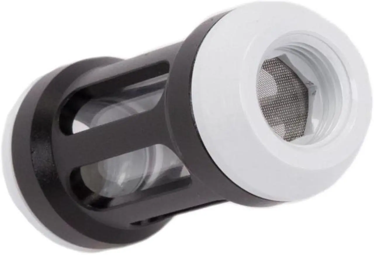 Barrow G1/4" Composite Plate Filter, Black Body, White Cap - Newegg.com
