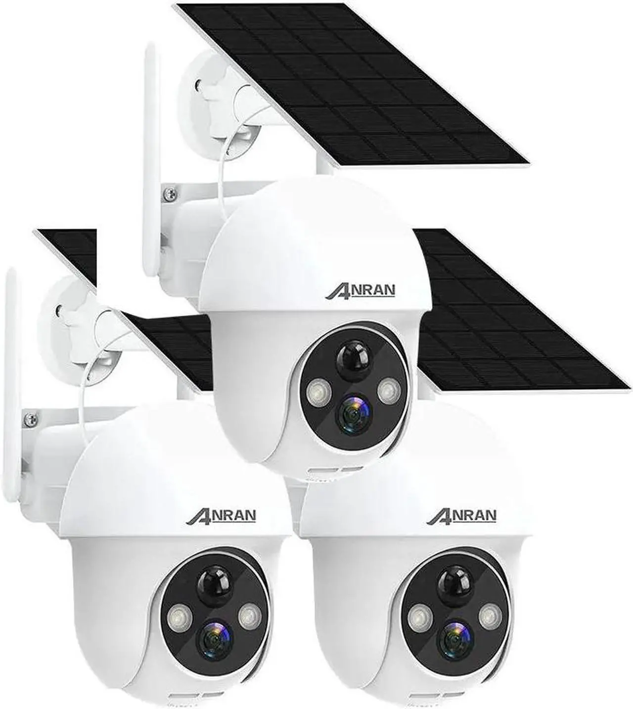 ANRAN 2K 3MP WiFi Outdoor Solar Surveillance Camera Colour Night Vision ...