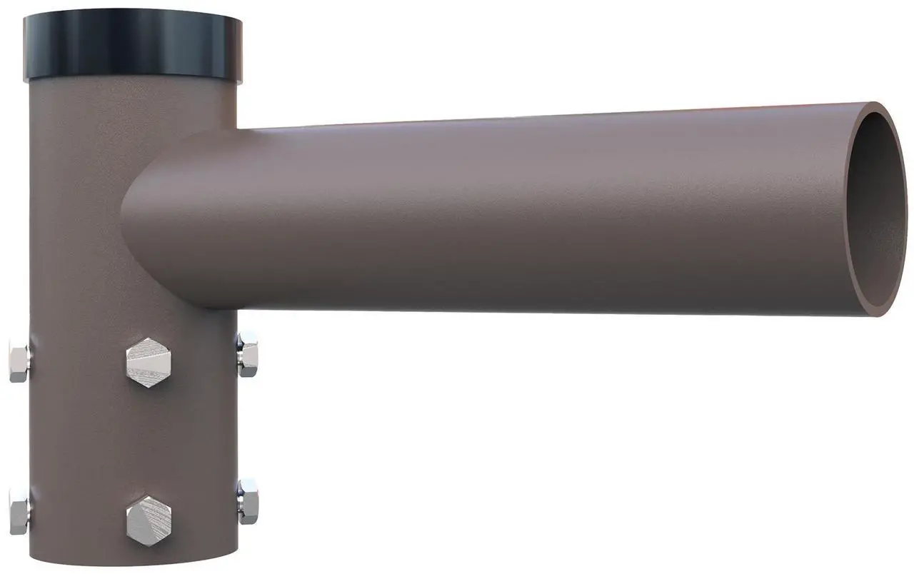 J&H LED 12 in. 180-Degree Single Spoke Mounting Bracket Tenon Adapter ...