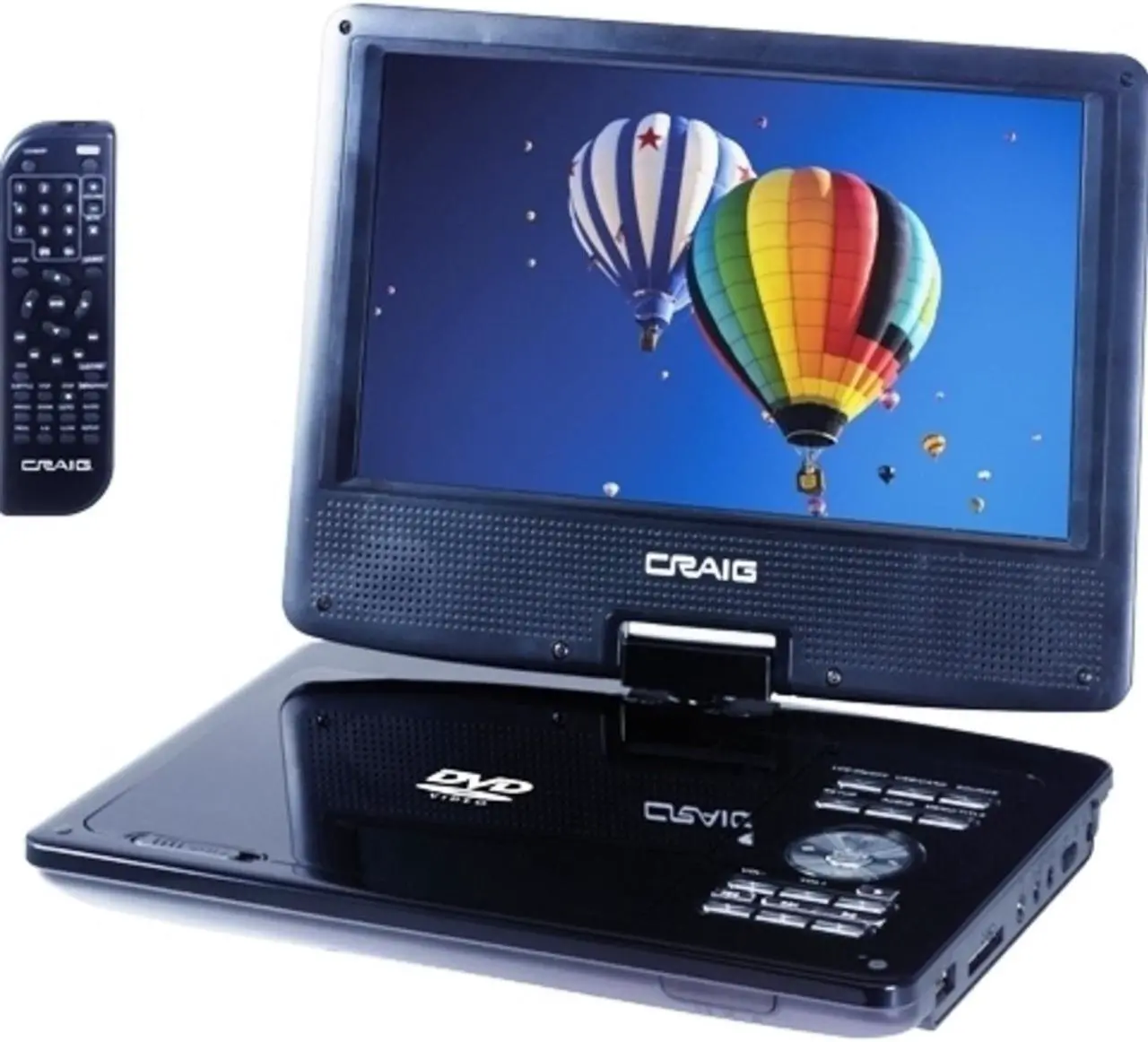 Craig CTFT713 9 Inch TFT Swivel Screen Portable DVD/CD Player with ...