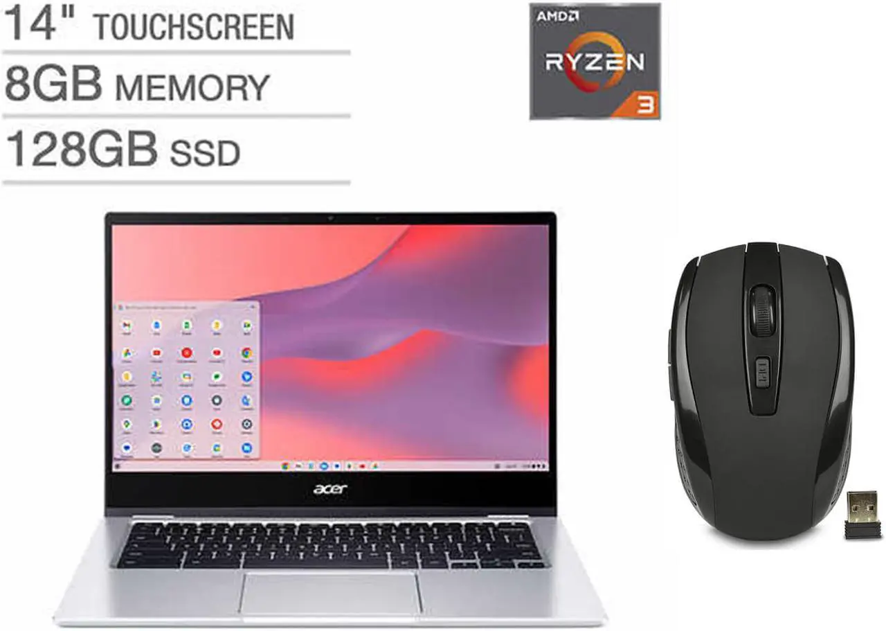 Acer Spin 2-in-1 Touchscreen Chromebook | R3-3250C Processor | 8GBDDR4 ...