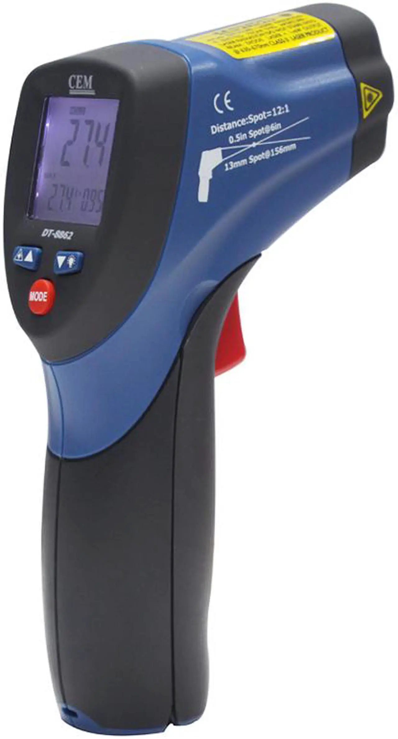 CEM DT-8862 Professional InfraRed Thermometers with Dual Laser ...