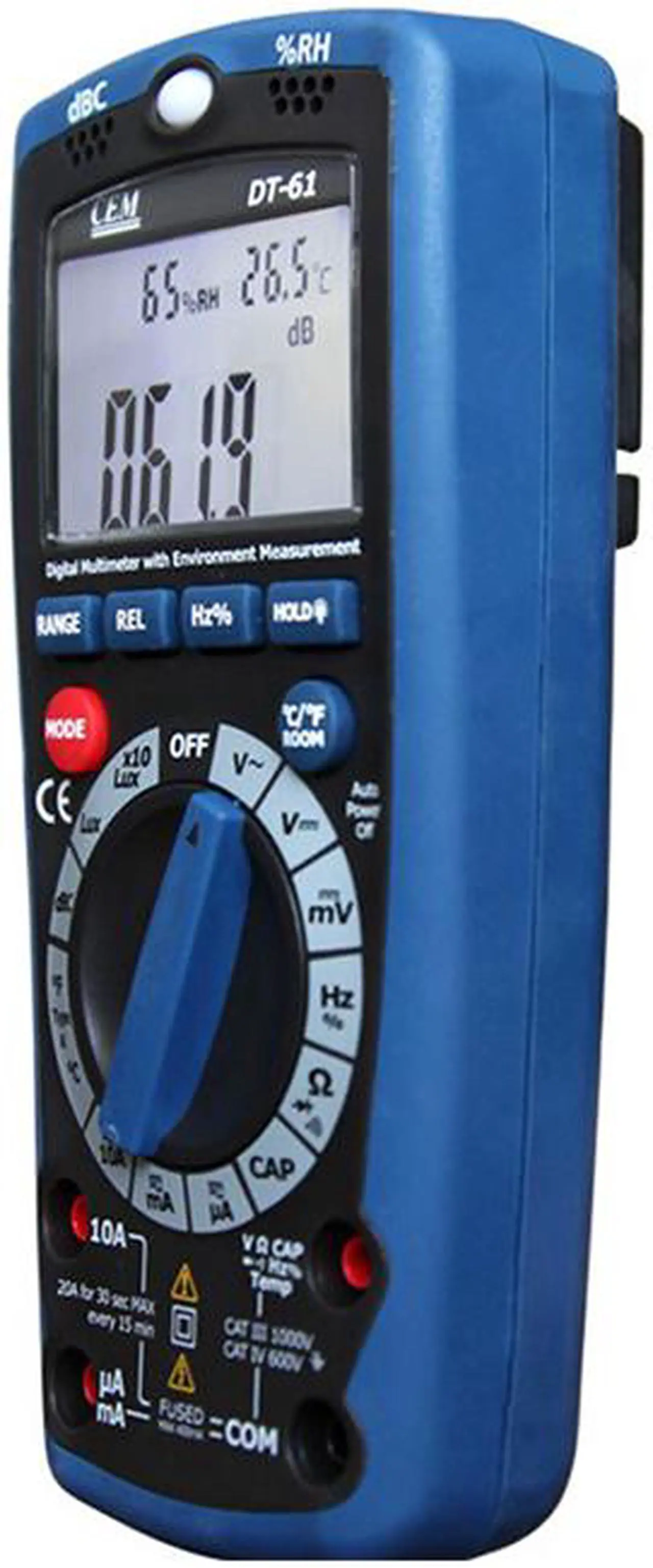CEM DT-61 6 in 1 Digital Multimeter with Environment Measurement ...