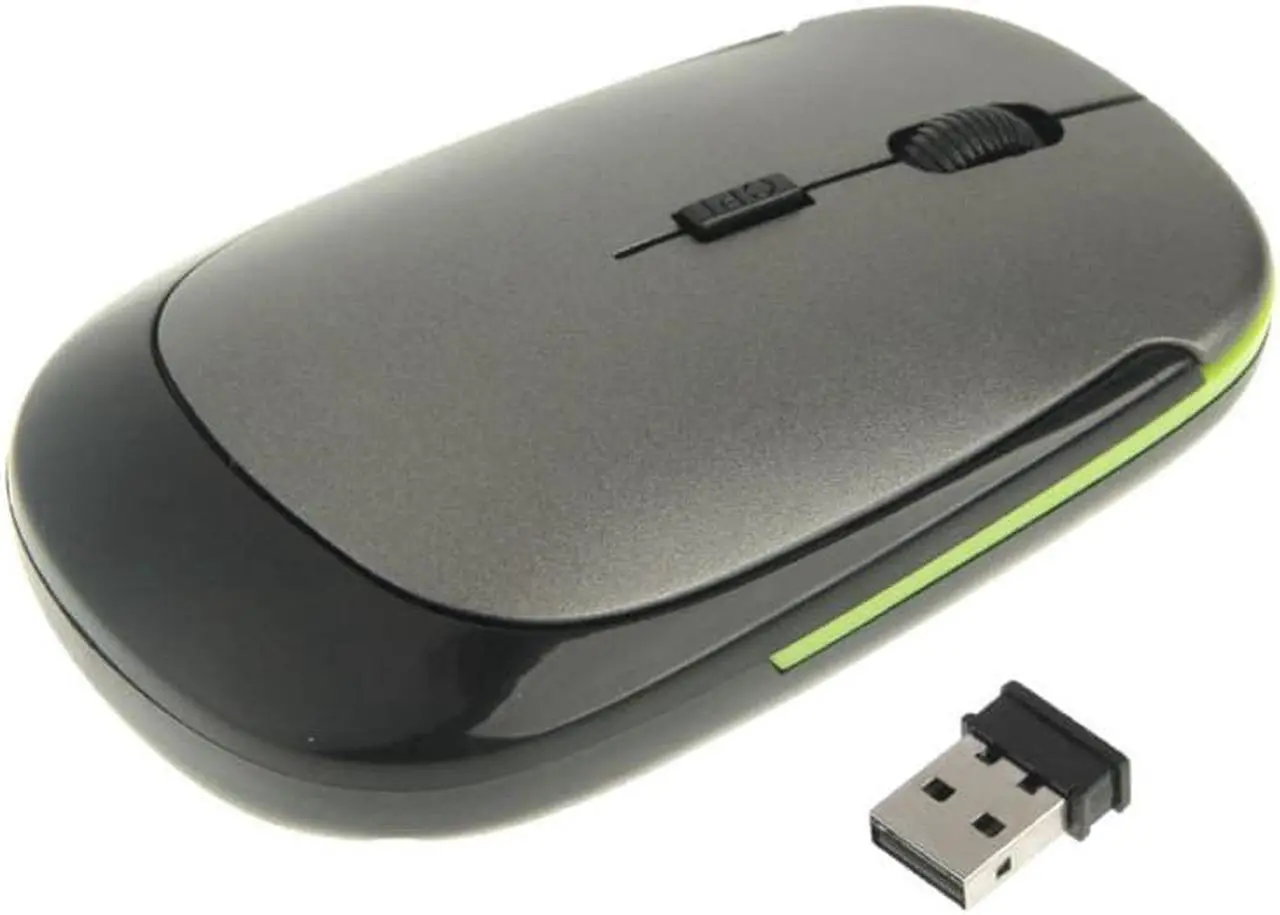 2.4GHz Wireless Ultra-thin Mouse (Grey) - Newegg.com