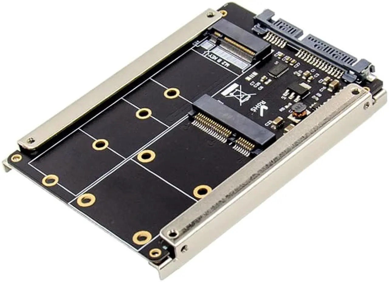 SATA to M.2 B & mSATA SSD NVMe adapter Card 6Gbps - Newegg.com