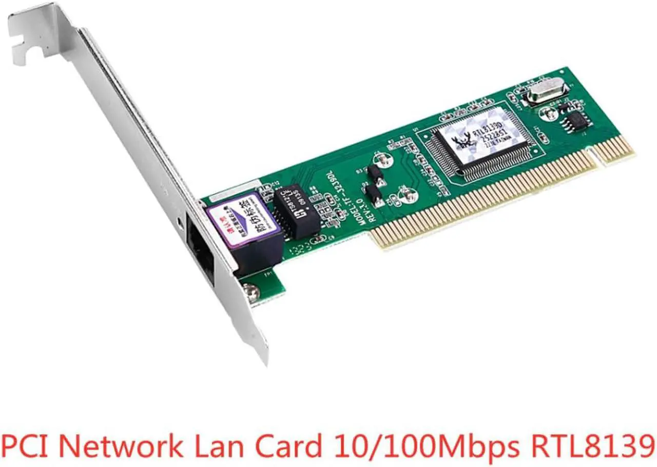 PCI Network Card 10/100Mbps for Desktop Ethernet Network Converter ...