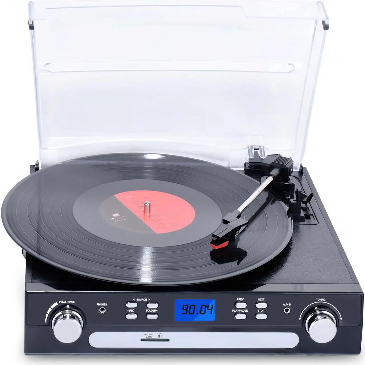 DIGITNOW Bluetooth Record Player with Stereo Speakers, with Cassette ...
