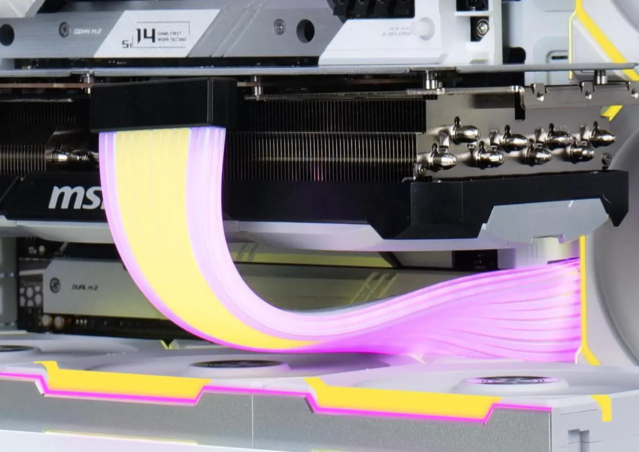 LIAN LI Strimer Wireless 12+4pin Addressable RGB GPU Power Extension ...