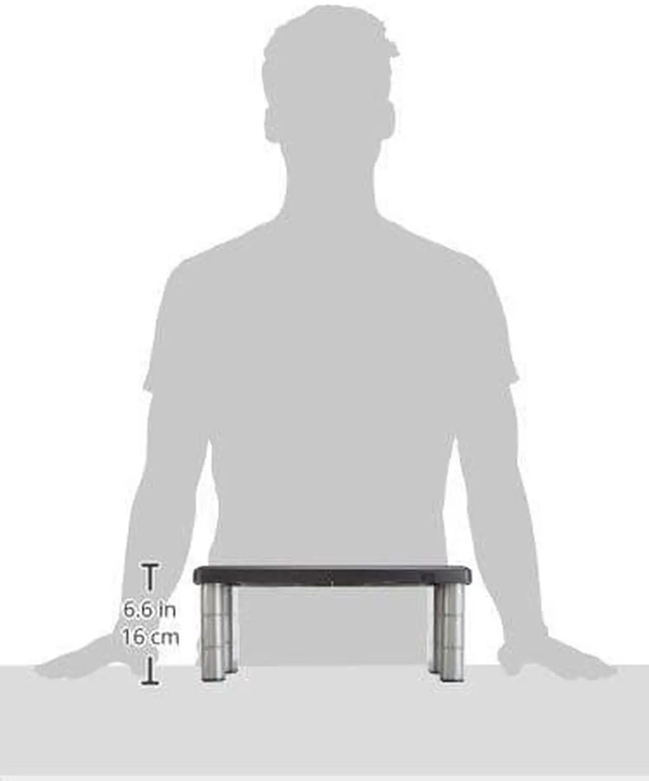 3M Adjustable Monitor Stand, Three Leg Segments Simply Adjust Height ...