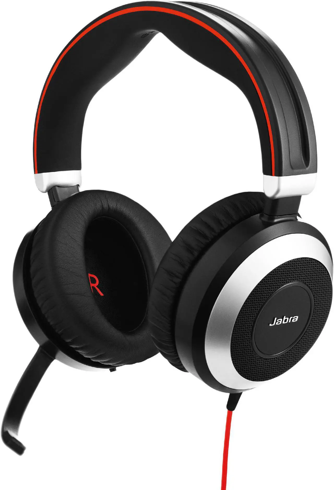 Jabra Evolve 80 UC Stereo USB-C Wired Headset / Music Headphones ...