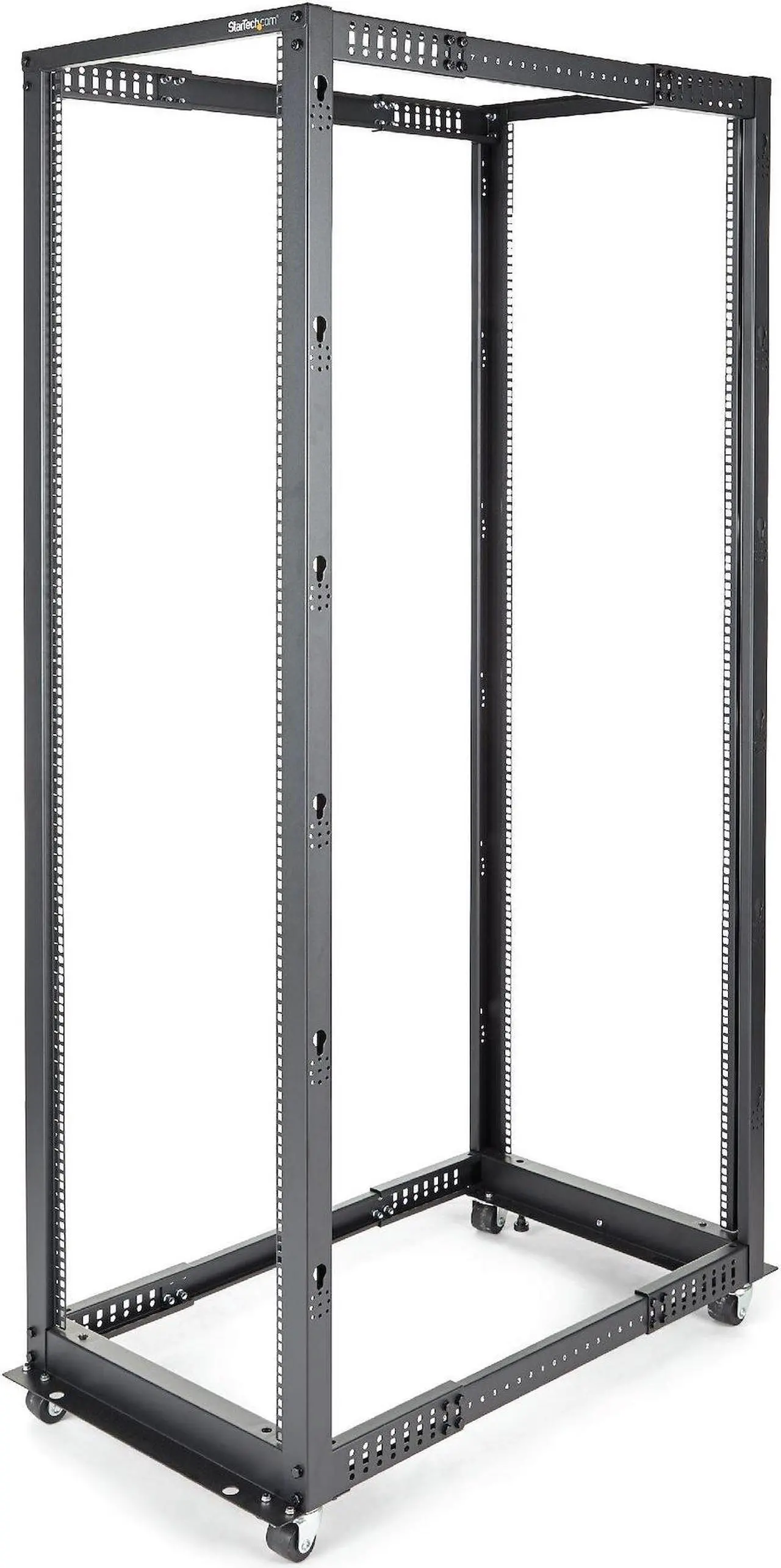 StarTech.com 4POSTRACK25U 25U Adjustable Depth Open Frame 4 Post Server ...