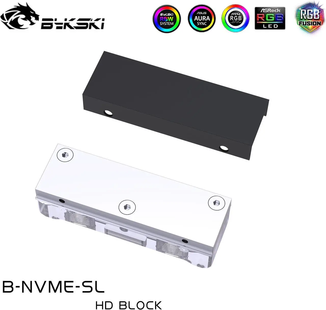 Water Block for 2280 /22110 PCI-E /SATA M.2 M2 SSD /Solid State Drive ...