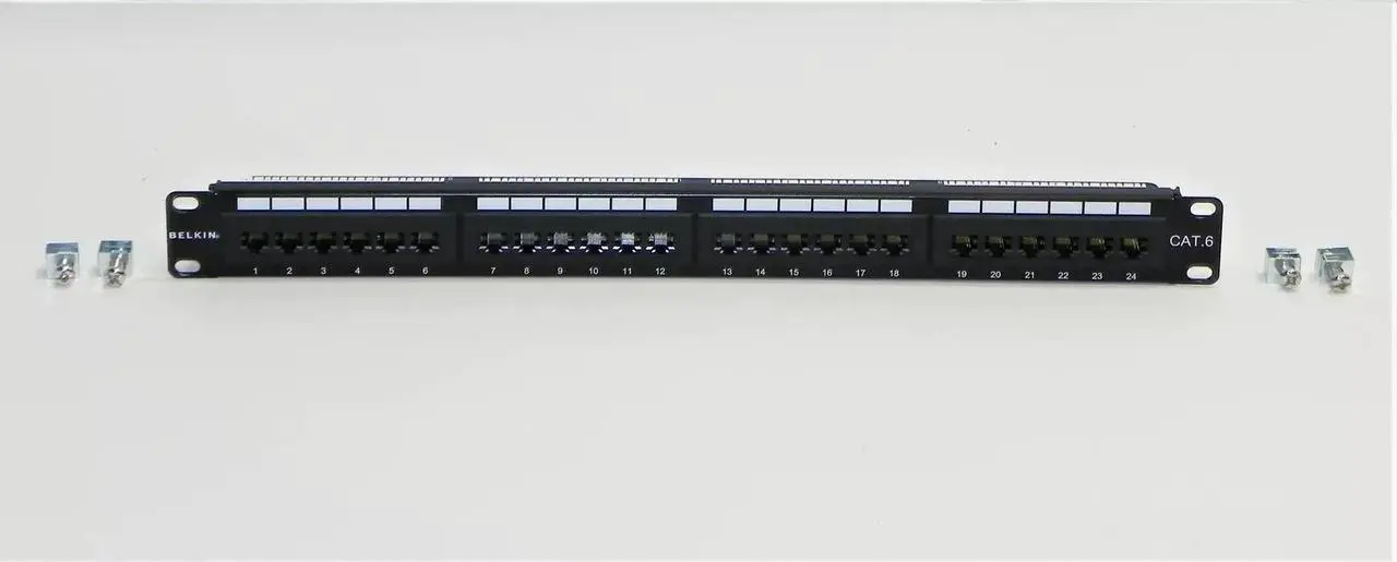 Refurbished: Belkin PA24T-KAA 24 Port Cat6 Patch Panel - Newegg.com