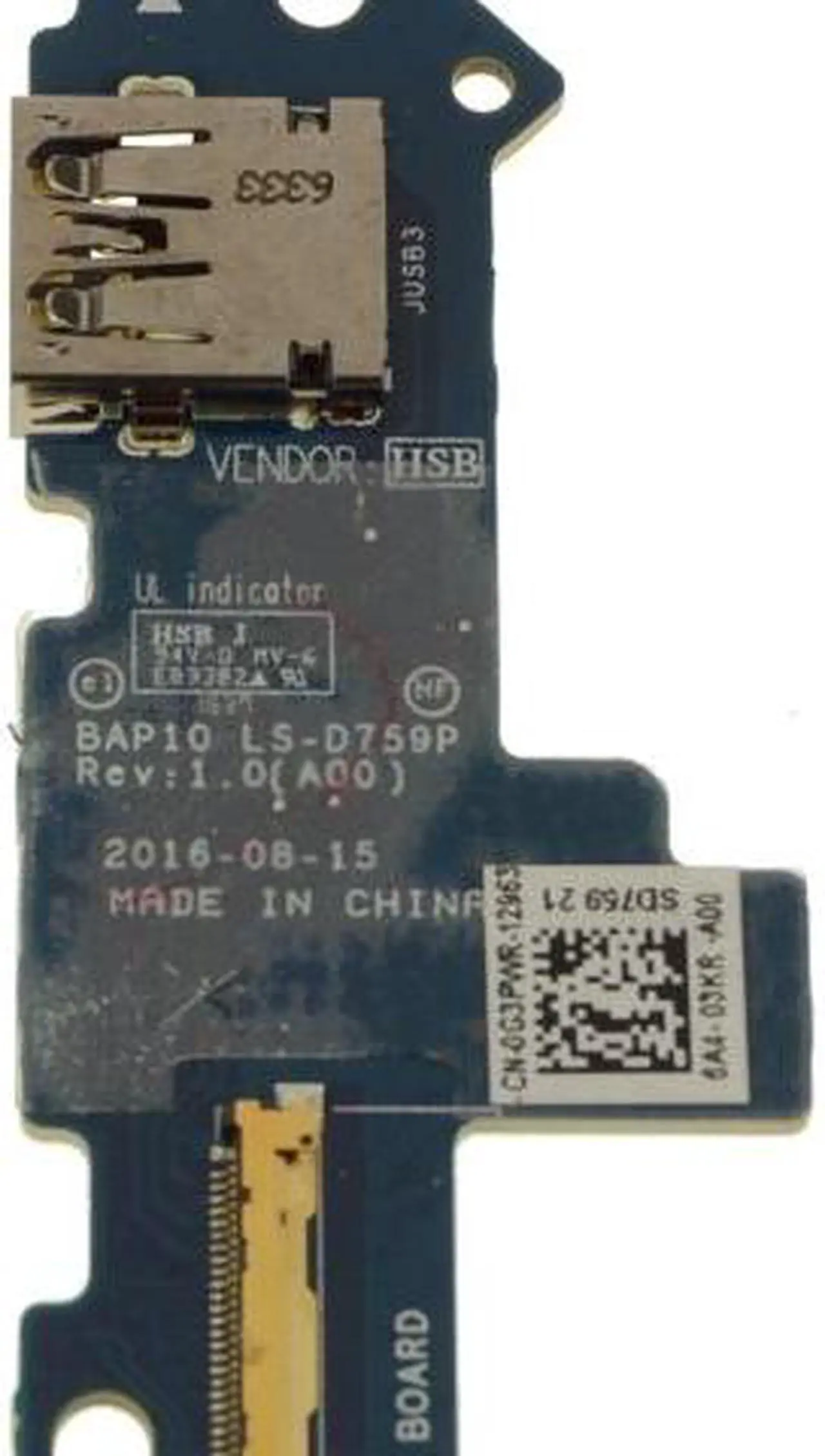 Refurbished: OEM Alienware 17 R4 USB Port IO Circuit Board G3PWR ...