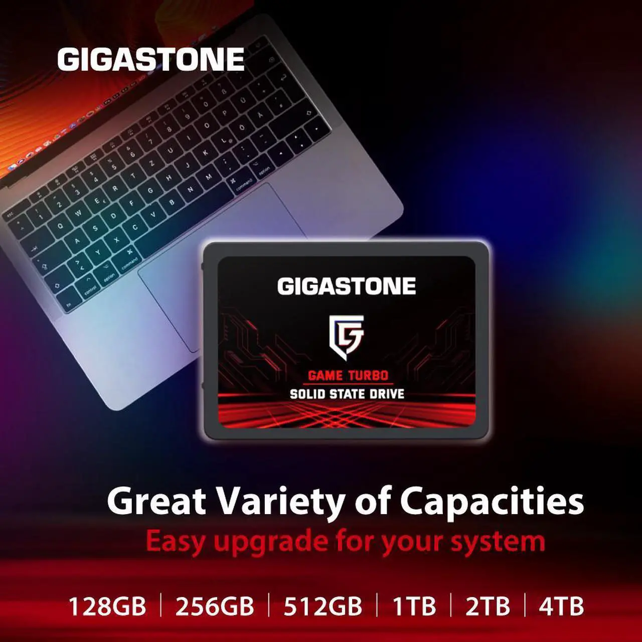 Gigastone Game Turbo 2-Pack 1TB SSD SATA III 6Gb/s. 3D NAND 2.5" Internal Solid State Drive ...