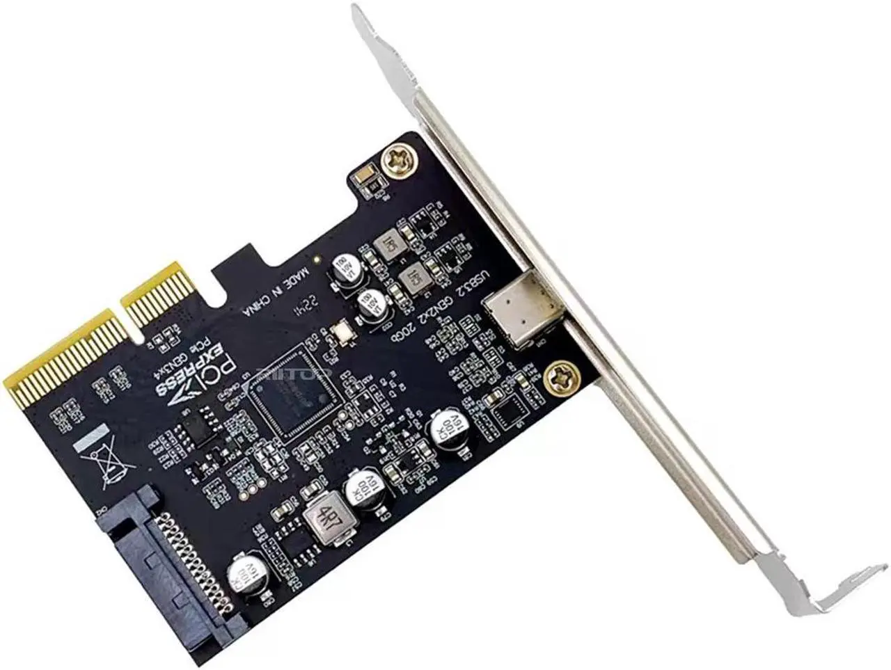 USB 3.2 Gen 2x2 20Gbps Type-C PCIe Adapter Card, USB C SuperSpeed PCI Express 3.0 x4 Host ...