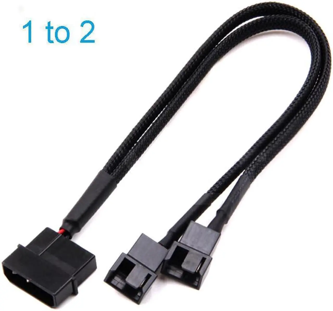 4-Pin Molex to 2 x 3 Pin / 4 Pin PMW 12V PC Case Computer Cooler ...