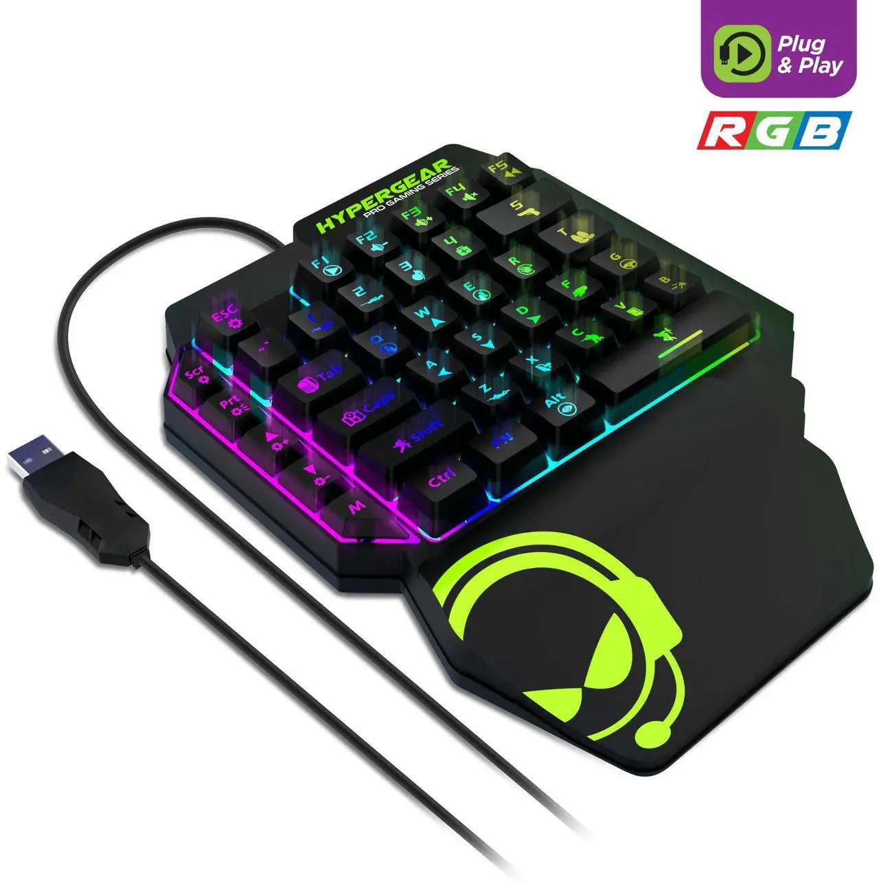 HyperGear KeyVictory One-Handed Gaming Keypad - Newegg.com