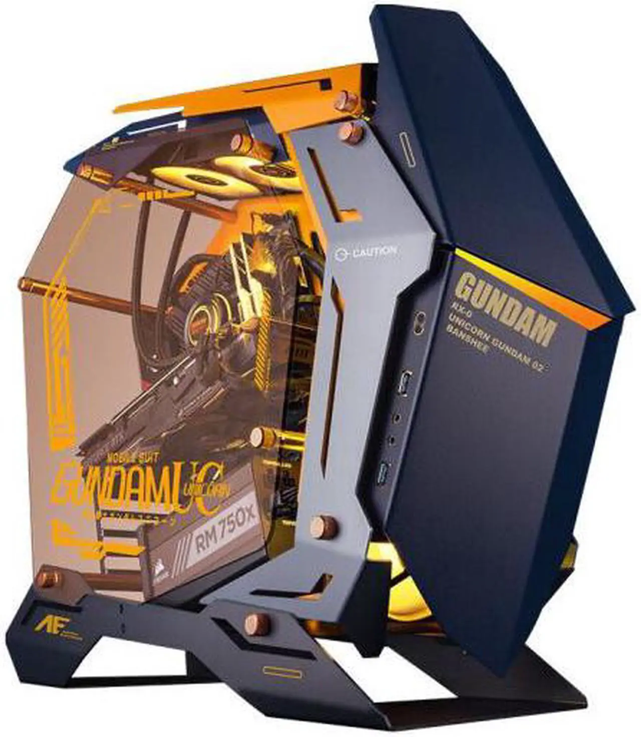 H.E. MechWarrior MOD-3 Gaming Computer Case Support XL-ATX Motherboard ...