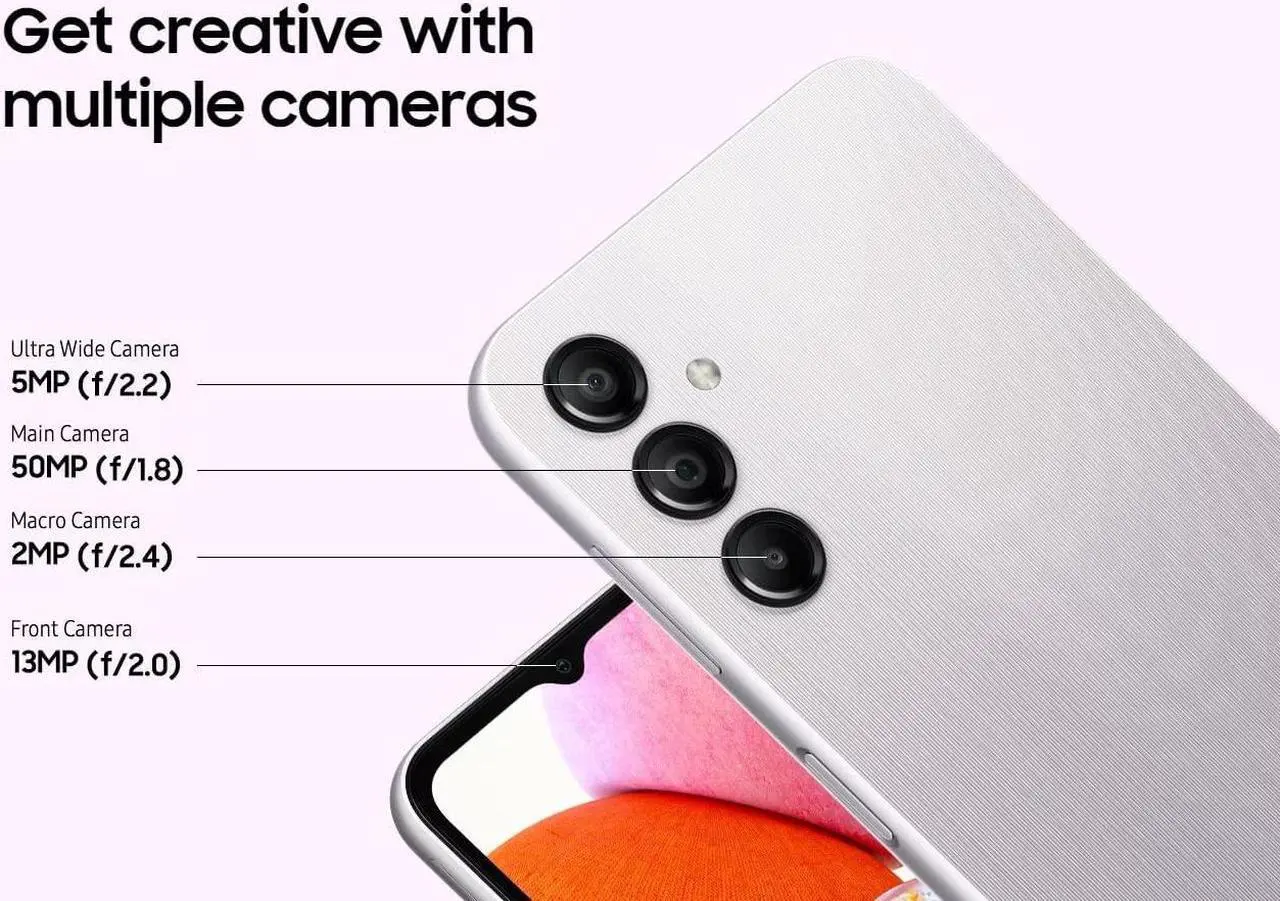 Samsung Galaxy A14 (SM-A145F/DS) 6.6-inch FHD+ Display, 64GB + 4GB RAM ...