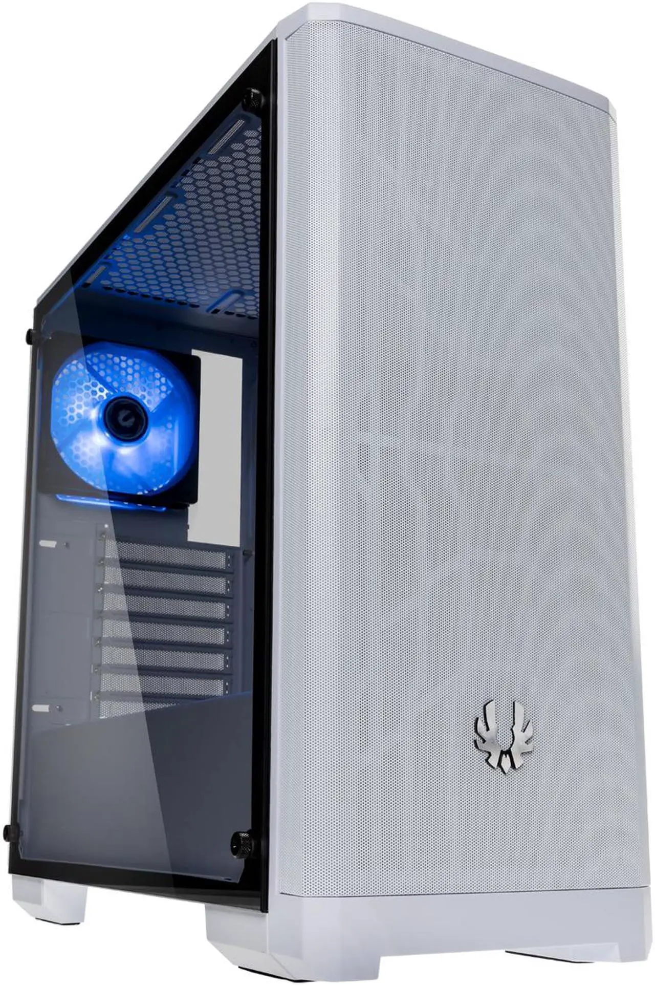 BitFenix Nova MESH TG Case White, Mesh Front Panel, Tempered Glass Side ...