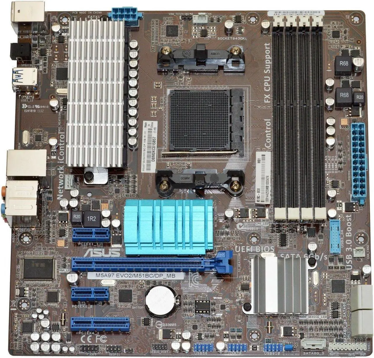 Used - Very Good: ASUS M5A97 Evo2/M51BC/DP_MB 90PA05B0-M0XBN0 AM3 ...