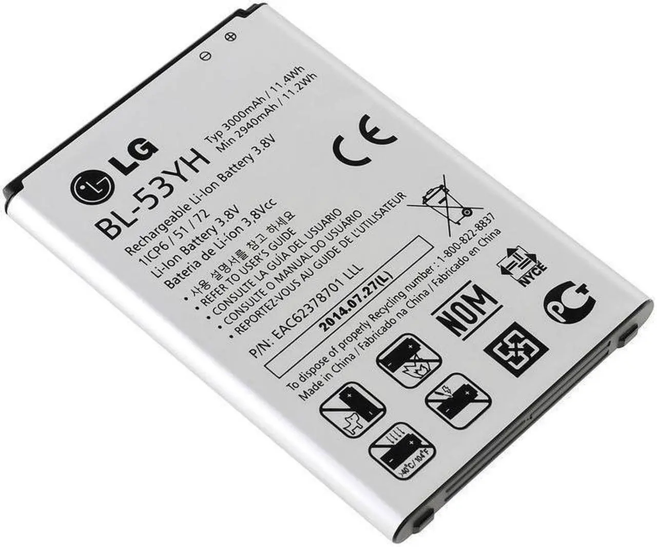 New Original OEM LG BL-53YH Battery For LG G3 VS985 F400 D850 D852 D855 ...