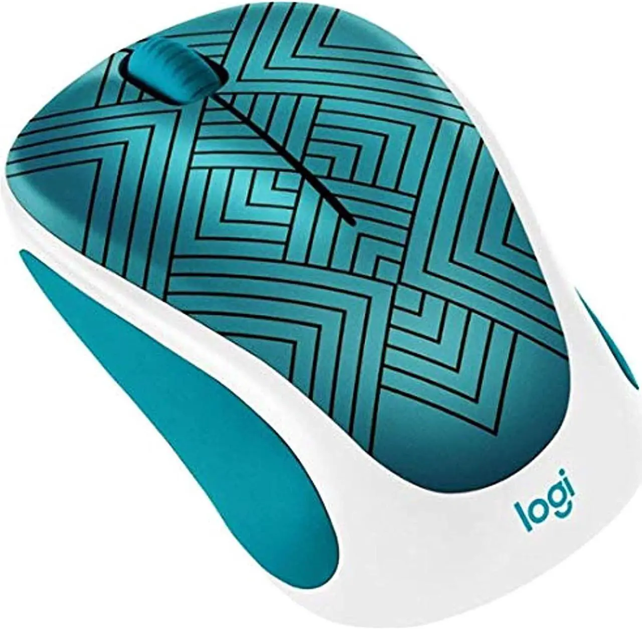 Logitech M317C (Collection) Wireless Optical Mouse-Color: Teal Maze ...
