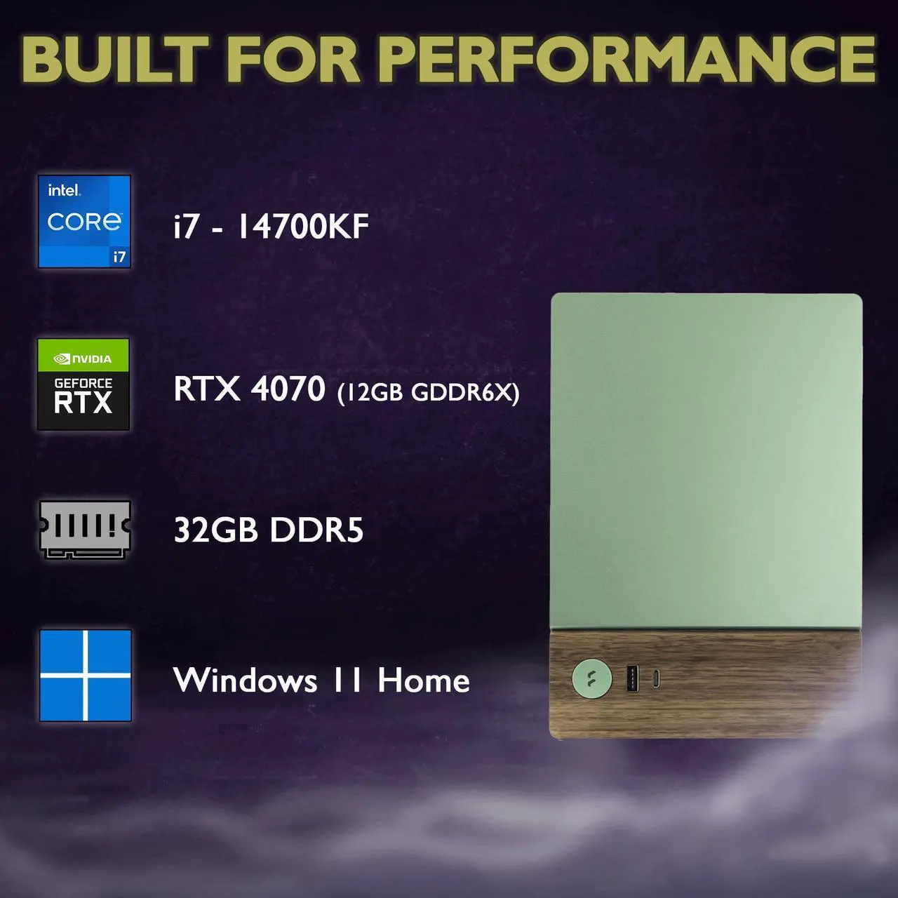 Cobratype Elevate Ascended Gaming PC - Intel Core i7 14700KF, RTX 4070 ...