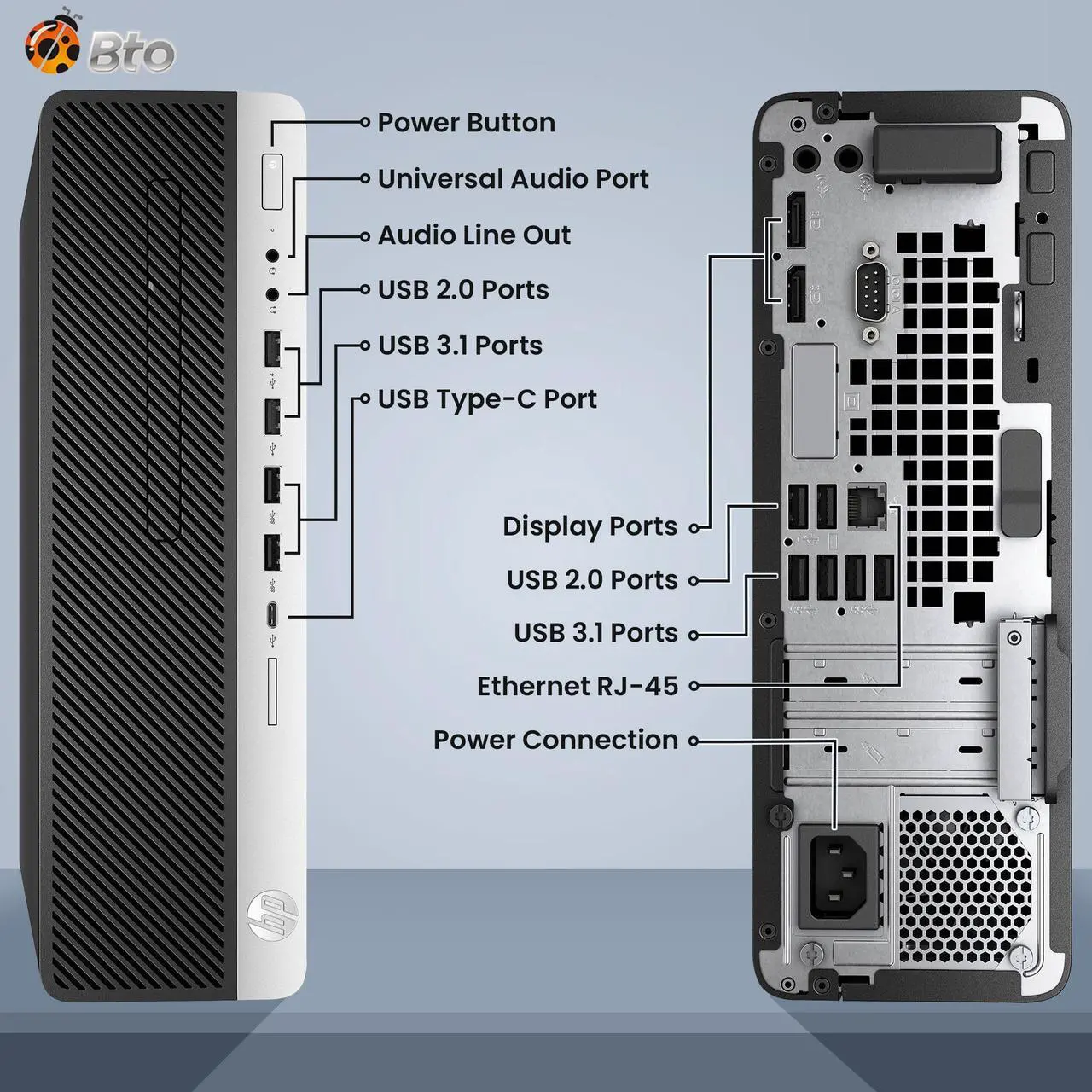 Refurbished: HP G3 Desktop Computer PC SFF Intel Quad Core i7-6700 ...