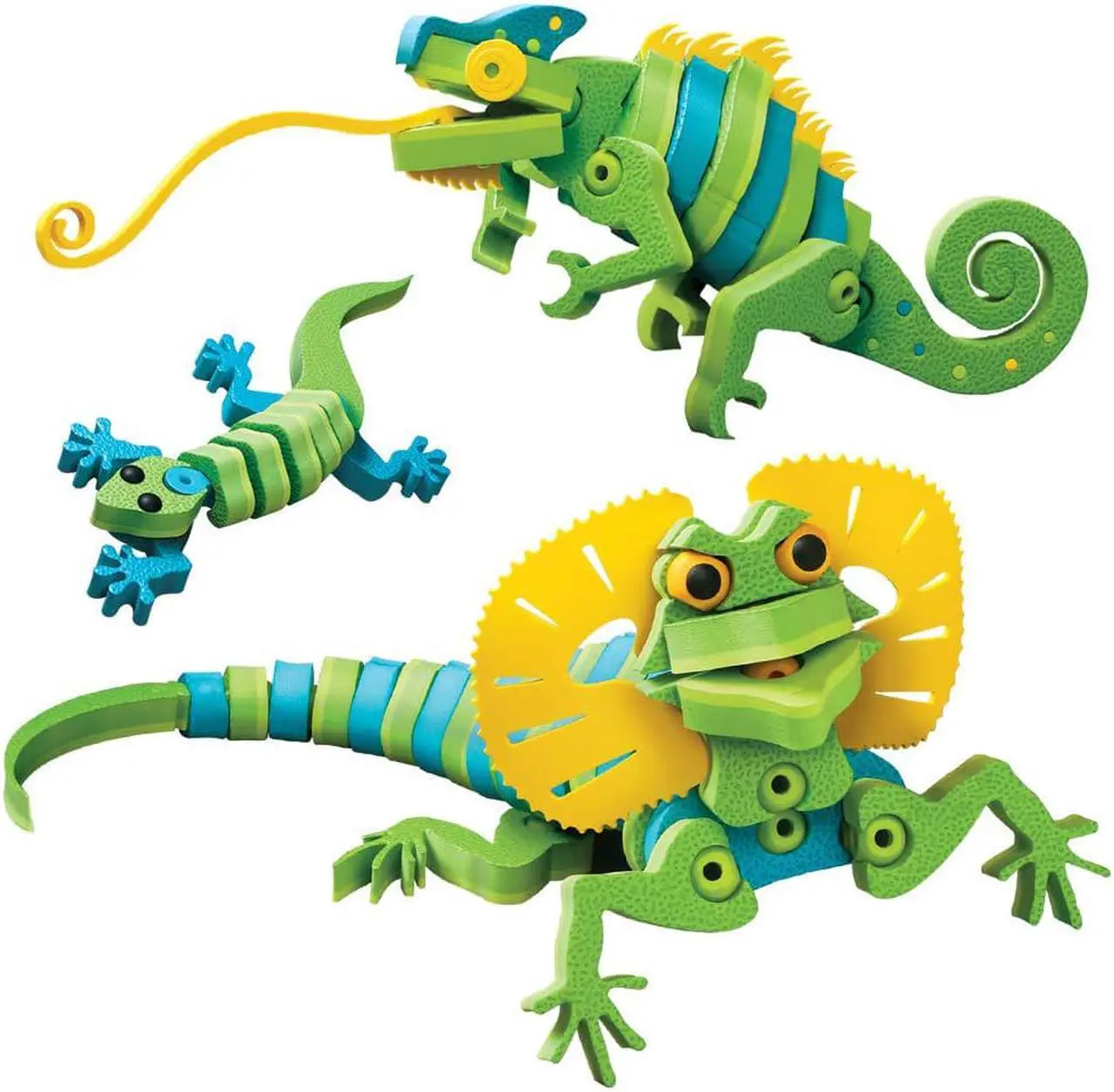 Bloco Toys Lizards & Chameleons - Educational STEM Toy - Gecko And ...