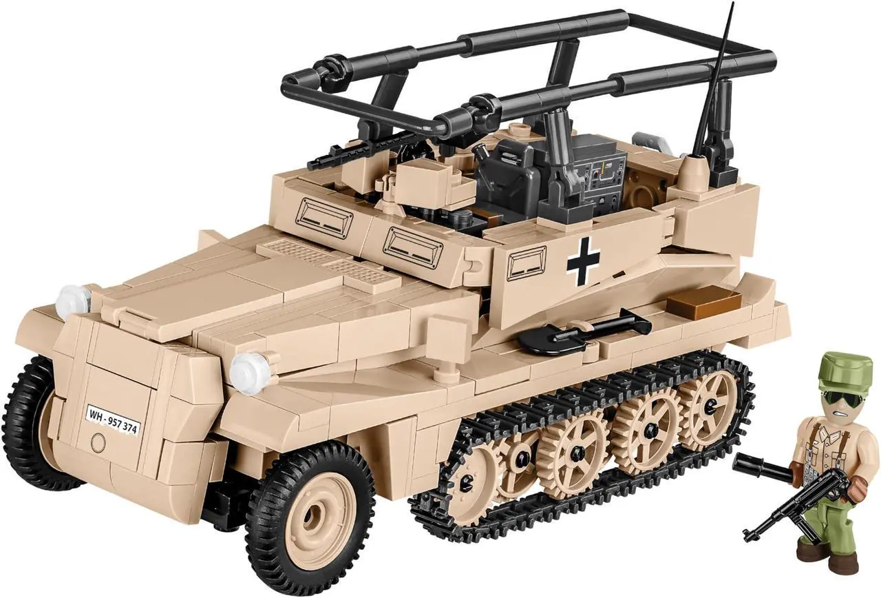 COBI Historical Collection WW2 German SD. KFZ. 250 Half-Track Model ...