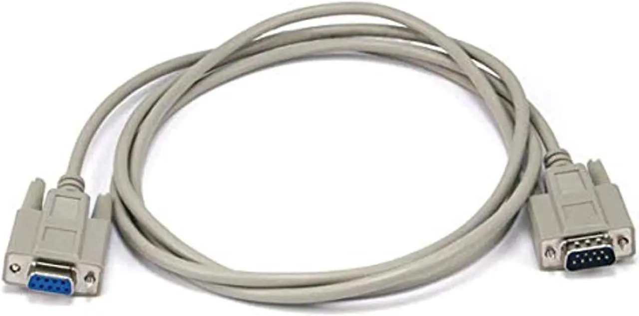 Monoprice 6ft DB9 (DE9) M/F Molded Cable - Newegg.com