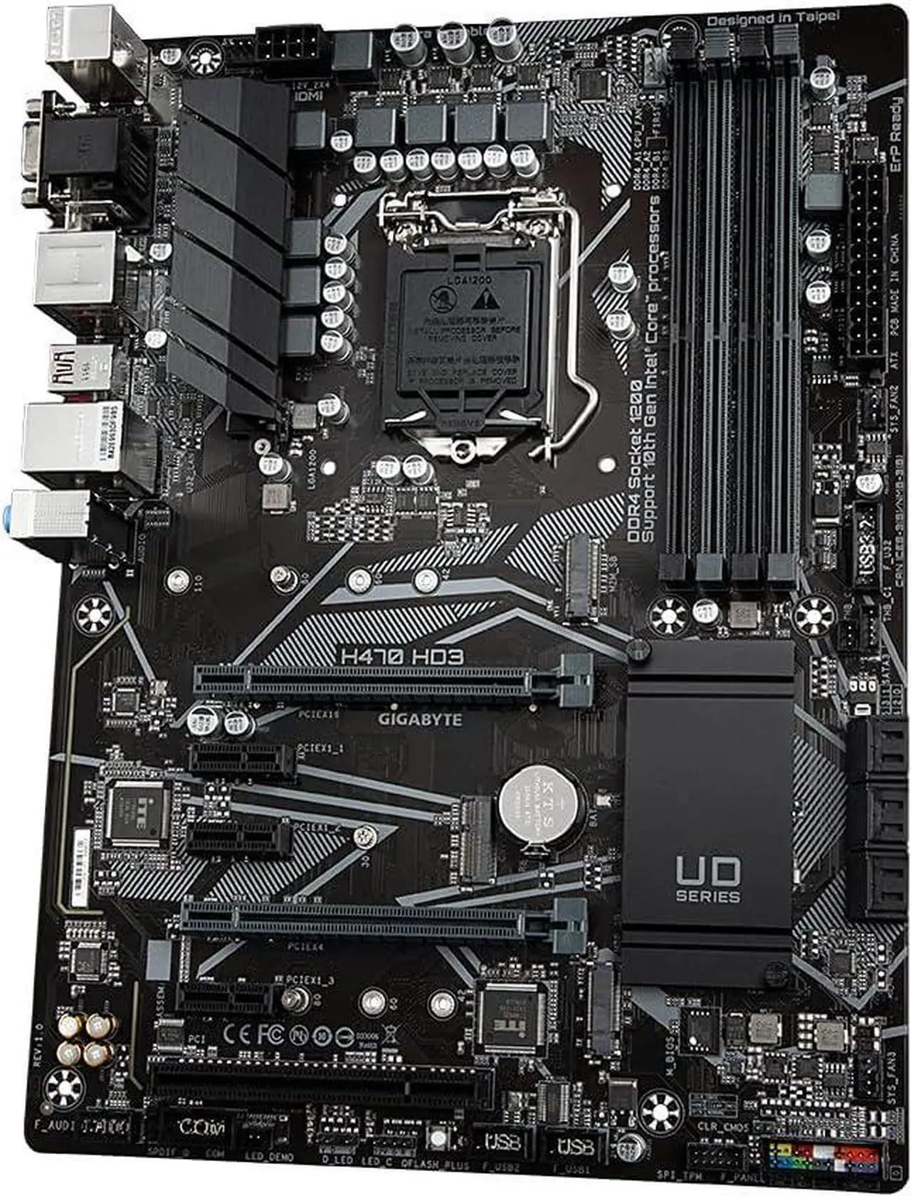 Refurbished: GIGABYTE H470 HD3 LGA 1200 Intel H470 ATX Motherboard with ...