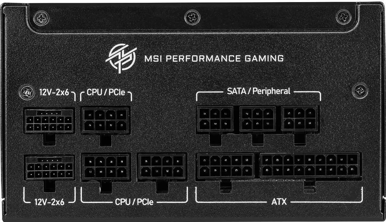 Refurbished: MSI - MPG A1000GS PCIE5, 80+ Gold Full Modular Gaming PSU ...