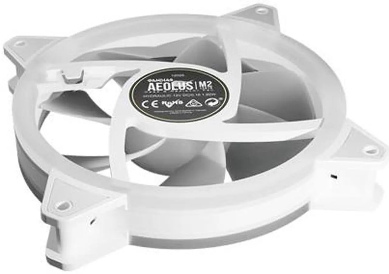 GAMDIAS AEOLUS M2-1204R 120MM RGB Fans WHITE, 4 in 1 Fan Pack with ...
