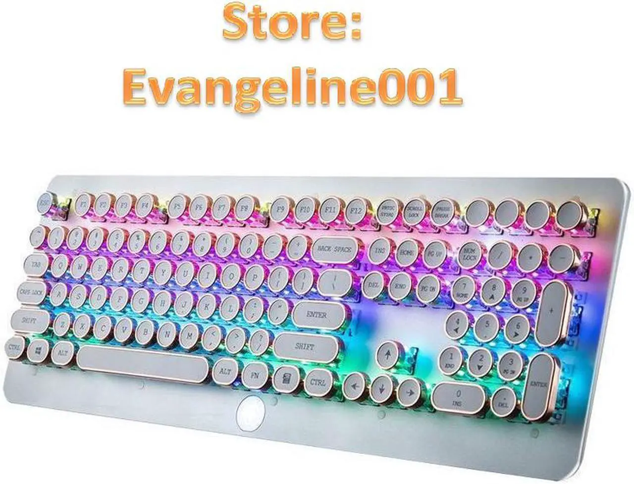 Magic Refiner MK9-A RGB Mechanical Keyboard RGB Retro Gaming Keyboard ...