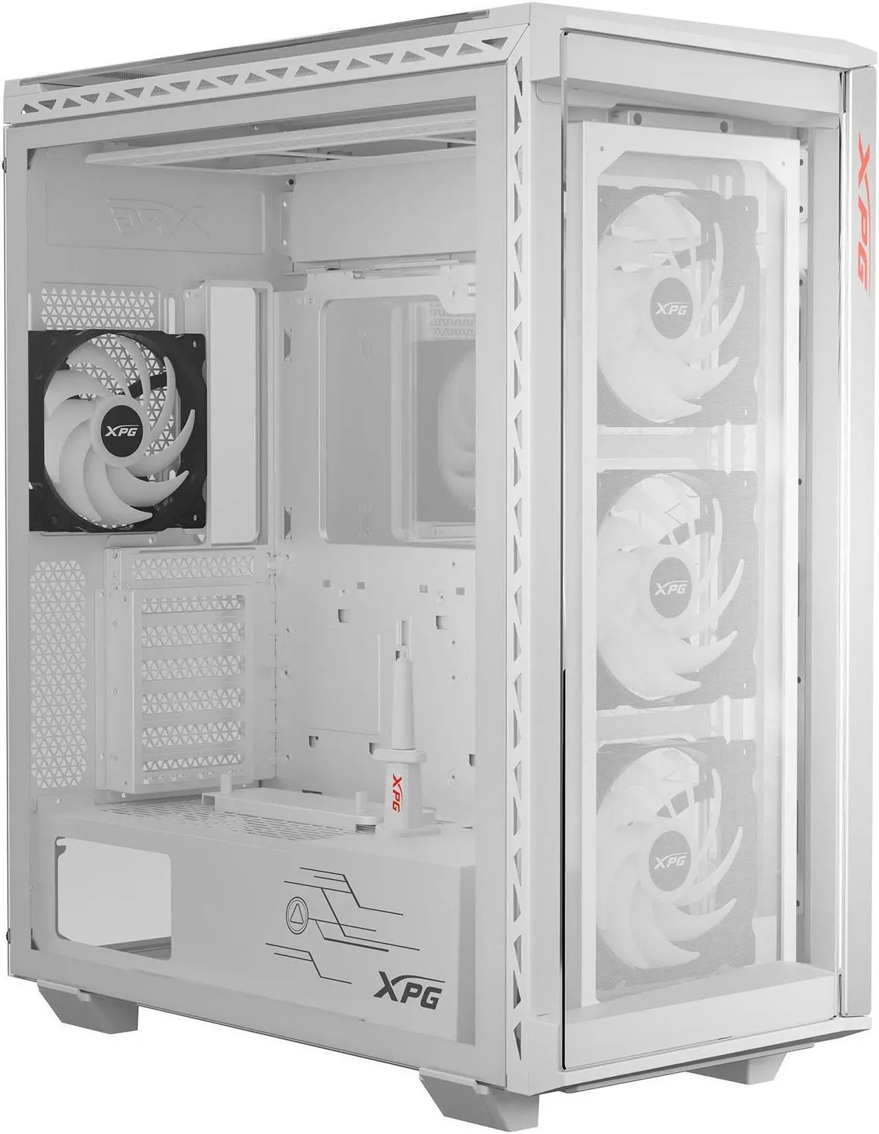 XPG Battlecruiser II Mid-Tower ATX PC Gaming Case: Exoskeleton-Driven ...