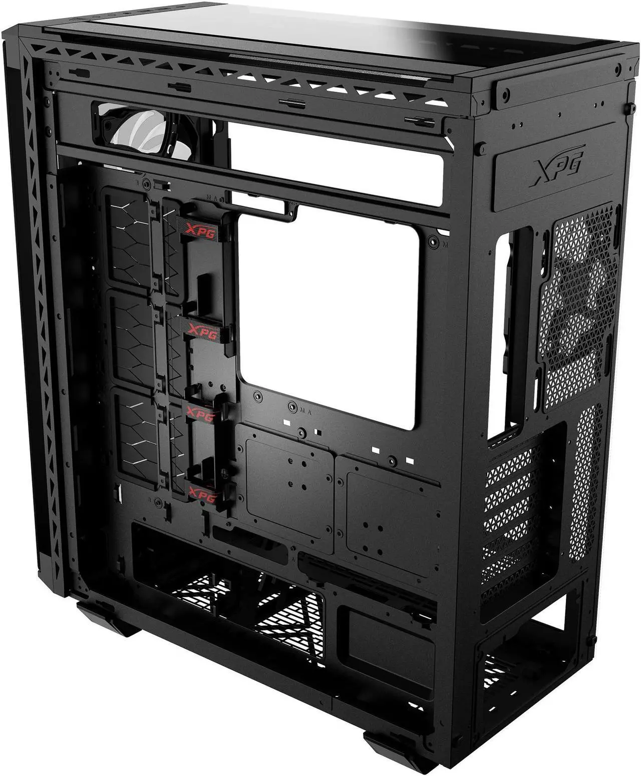 XPG Battlecruiser II Mid-Tower ATX PC Gaming Case: Exoskeleton-Driven ...