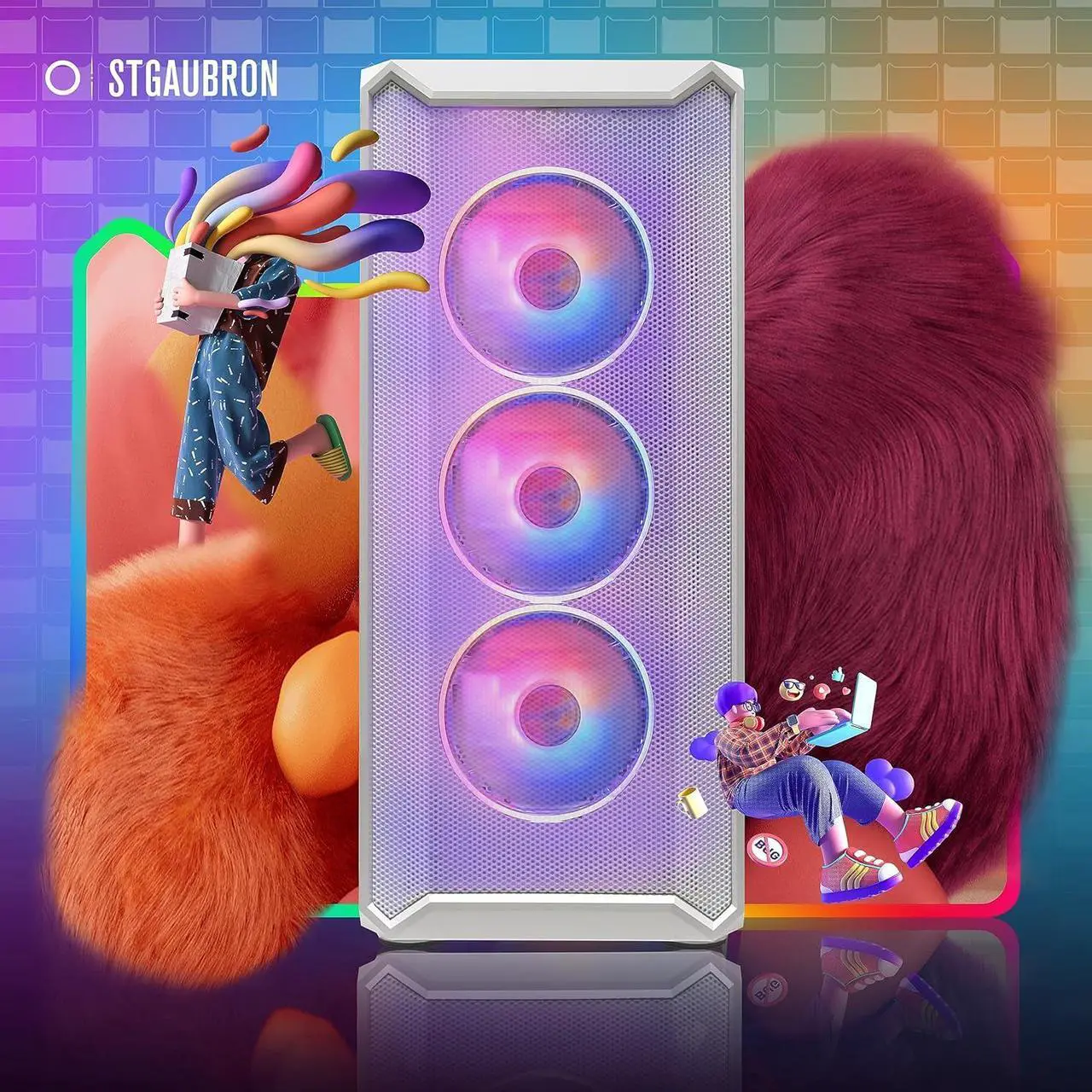 STGAubron Gaming Desktop PC, Intel Core i7-6700 up to 4.0G, 32G DDR4 ...